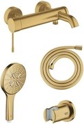 Vanová baterie Grohe se sprchovým setem 150 mm kartáčovaný cool sunrise GBAL1