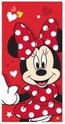Jerry Fabrics Osuška Minnie Red heart 70x140 cm