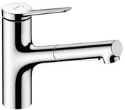 Hansgrohe Zesis dřezová baterie s vytahovací sprškou, 2 proudy chrom 74800000