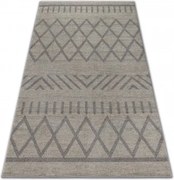 Koberec SOFT 8034 ETHNO BOHO krémový / světle hnědá