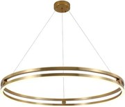 Toolight Toolight, LED závěsné svítidlo 60cm, 76W, 3000K, LHJ015-CP, zlatá, OSW-60009