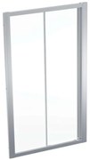 Geberit GEO - Sprchové dveře 110x190 cm, stříbrná/čiré sklo 560.143.00.2