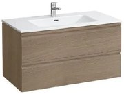 Laufen Pro S - Skříňka s umyvadlem, 100x50 cm, 2 zásuvky, světlý dub H8619654791041