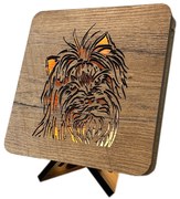 Li-Go "Jorkšír" lampa 19x19cm provedení povrchu: ořech