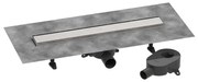 Hansgrohe RainDrain Go - Sprchový žlab 60 cm s oboustranným roštem, pro vložení dlažby, kartáčovaná nerezová ocel 56271800