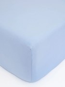 MK Lůžkoviny Jersey prostěradlo do postýlky Classic 70 x 140 cm – světle modrá