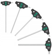 Wera 136070 Šroubováky Hex-Plus s příčnou rukojetí 454/5 HF SHK Set 1 (Sada 5 dílů)