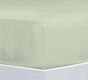 Florella Prostěradlo Solit Jersey Pastell Gruen, 90-100x200 cm