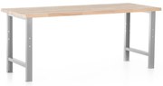 Dílenský stůl Basic, 200 x 80 cm, šedá - ral 7038