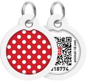 Známka QR WAUDOG 30mm Puntíky