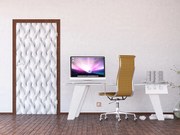 Vliesová fototapeta na zed' 3D Bílá Pletená Lana | 202 x 90 cm | DFTNV2938