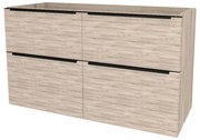 Mereo Mereo, Mailo, koupelnová skříňka 121 cm, černé madlo, Multidecor, CN593SBDKRS