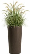 PLASTOVÝ KVĚTINÁČ URBANIKA ECO 46,5X25,5 CM TMAVĚHNĚDÁ