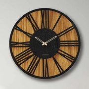 Moderní dřevěné nástěnné hodiny Designové hodiny | SENTOP HDFK029-dub