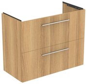 Ideal Standard i.Life S - Skříňka pod umyvadlo, 80x38x63 cm, 2 zásuvky, dub T5295NX