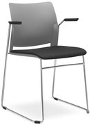 LD SEATING - Židle TREND 521-Q, BR s čalouněným sedákem