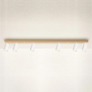 Brilagi - Bodové svítidlo SELE 6xGU10/30W/230V bílá/dekor dubu