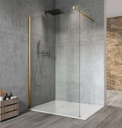 Gelco Vario - Sprchová stěna Walk-In, 70x200 cm, Coated glass, matná zlatá/čiré sklo GX1270-01