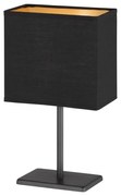 Černá stolní lampa s textilním stínidlem (výška 30 cm) Kate – Fischer & Honsel