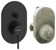 Hansgrohe Zesis S - Baterie pod omítku, pro 2 spotřebiče, s tělesem, matná černá 74418670