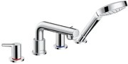 Hansgrohe Talis S - Baterie na okraj vany, 4-otvorová instalace, chrom 72419000