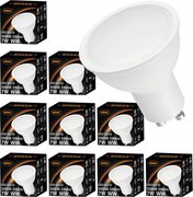 10x LED žárovka GU10 8W teplá bílá 3000K 720lm