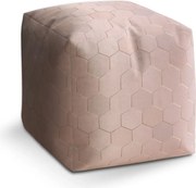 Sablio Taburet Cube Rose gold - 50x50x50 cm