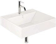 Kludi Resa - Umyvadlo 61x51 cm, s přepadem, s otvorem pro baterii, lesklá bílá 59WW6143