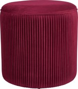 Taburet Blush Bordeaux MDF 40 cm x průměr 40 cm burgundská červená