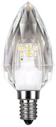 Dekorační LED žárovka E14 neutrální 4000k 4w 500 lm crystal svíčka