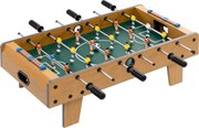 HOMCOM Stolní fotbálek pro děti od 6 let, dřevěná fotbalová hra se 2 míči, 6 úchyty, 2 ukazateli skóre a 18 hráči, 69x36,5x22 cm, přirozené | Aosom
