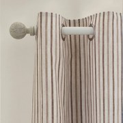 Hnědé závěsy v sadě 2 ks 168x137 cm Logan Stripe – Catherine Lansfield