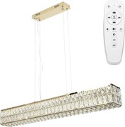 Toolight Toolight, LED křišťálové stropní svítidlo APP1566-CP, zlatá, OSW-06403