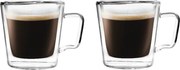 Skleněné hrnky v sadě 2 ks na espresso/dvoustěnné 80 ml Diva – Vialli Design