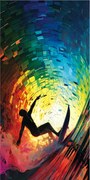 PLÁŽOVÁ OSUŠKA Z MIKROVLÁKNÁ SURF 100X180 CM VZOROVANÁ