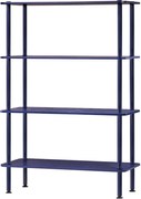 Modrý regál v dekoru dubu 80x127x35 cm Teidi – noo.ma