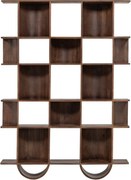 Tmavě hnědá knihovna z mangového dřeva 130x180x35 cm Sinne – WOOOD