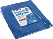 Plachta zakrývací STANDARD 80 g/m2 modrá/stříbrná 4×5 m