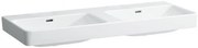 Laufen Pro S - Dvojumyvadlo, 120x47 cm, bez otvoru pro baterii, bílá H8149660001091
