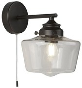 Searchlight 8708-1bk school house nástěnné svítidlo e27 1 x 40w