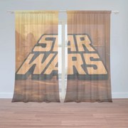Sablio Záclony Star Wars Lávová planeta: 2ks 150x250cm