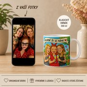 Personalizovaný hrnek z vlastní fotky pro kamarády a partu – 3D ilustrace