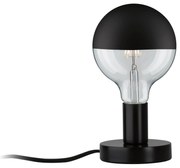 Paulmann 79758 Neordic Haldor, černá stolní lampa s přiznanou žárovkou, 1x20W E27