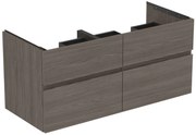 Ideal Standard Finesse - Umyvadlová skříňka, 120x51x55 cm, 4 zásuvky, Dark Elm E3399UR