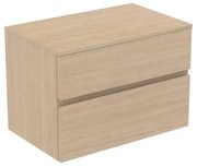 Ideal Standard Finesse - Umyvadlová skříňka, 80x51x56 cm, 2 zásuvky, bílý dub E3434US