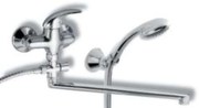 Novaservis Metalia 55 - Vanová baterie nástěnná komplet, chrom 55072,0