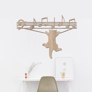dřevo života Dřevěný obraz CAT MUSIC Rozměry (cm): 40x29, Zvolte barvu dekoru: Dub Sonoma