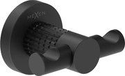 Mexen Triv, nástěnný dvojitý háček na ručníky, černá matná, 70A33012-70