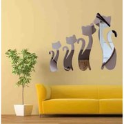 3D nálepky a samolepky, zrcadlové, barevné, dekorační nálepky, OX013-Wall sticker HEU-