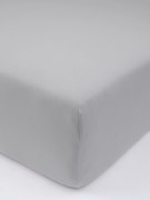 MK Lůžkoviny Jersey prostěradlo s elastanem Deluxe 220 × 200 cm – světle šedé